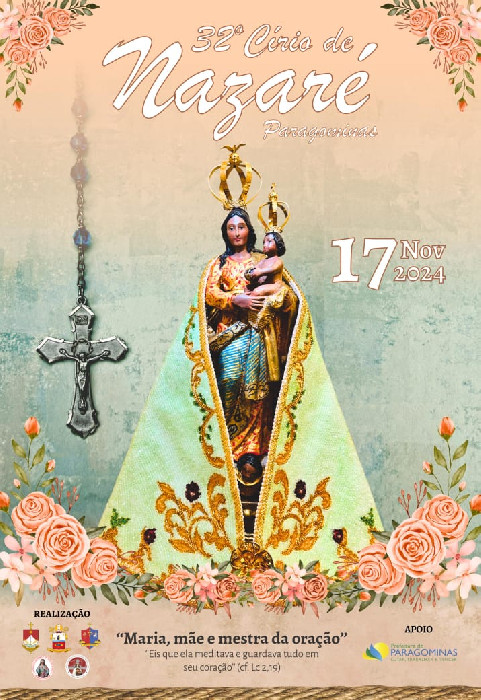 PARAGOMINAS: CARTAZ DO CÍRIO DE NAZARÉ 2024 :: ariltonbrito.com